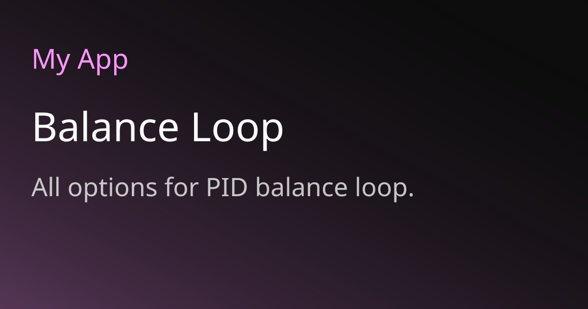 Balance Loop - Vibe Engineering